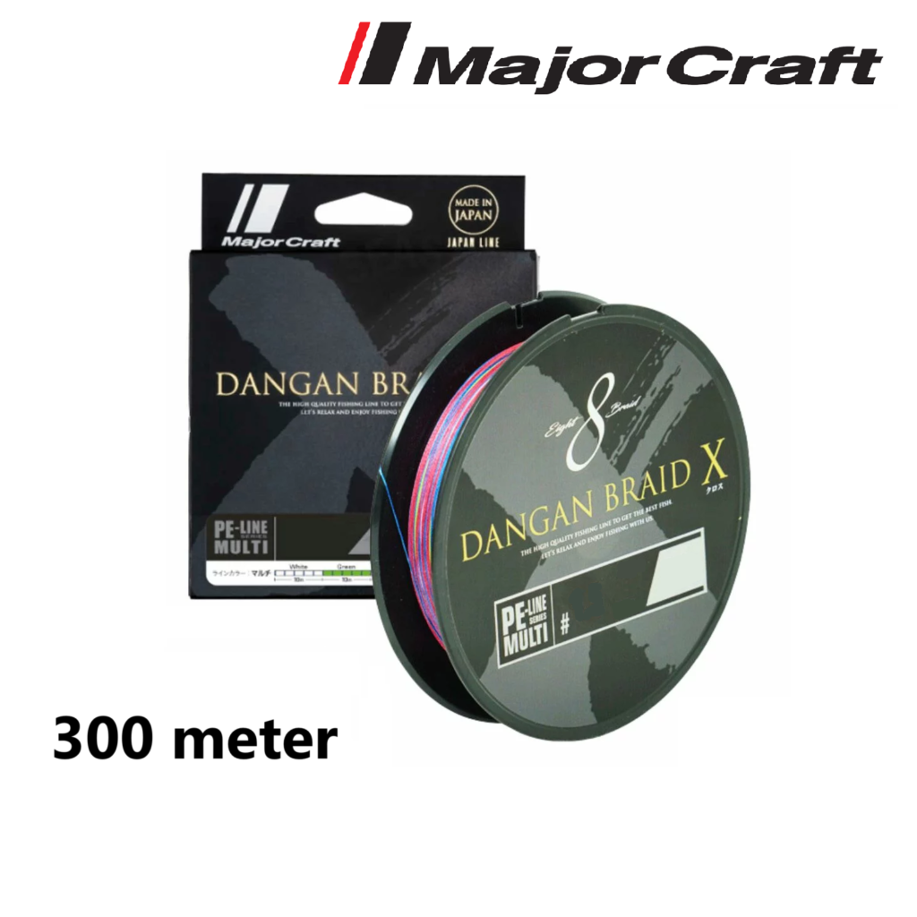 MajorCraft Dangan X Braid 300mtr Multicolor Line - hills2oceans